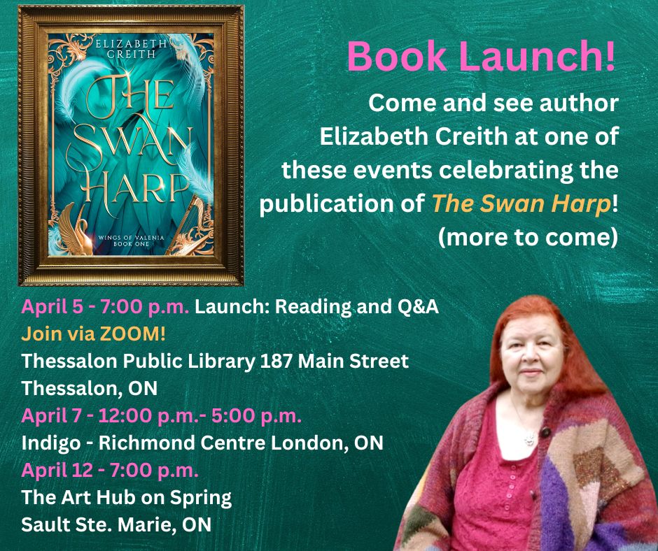 Launch Day for The Swan Harp! – Type Eighteen Books